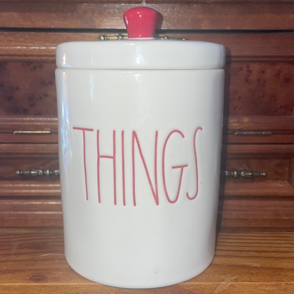 Rae Dunn | Accents | Authentic Rae Dunn Things Container Euc | Poshmark